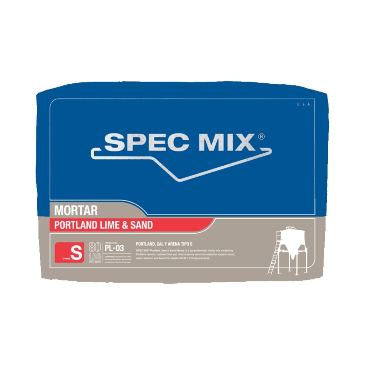 Spec Mix Pls Type S Preblended With Sm200 White 80 lb. (42 bag/pallet) | SiteOne US